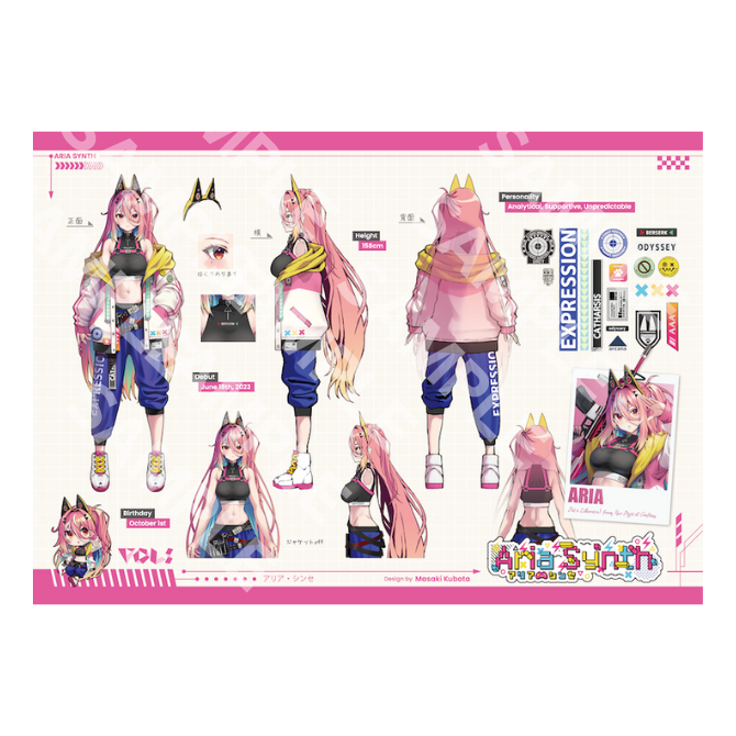 A4 Art Prints - Aria Synth Character Detail – VOLs